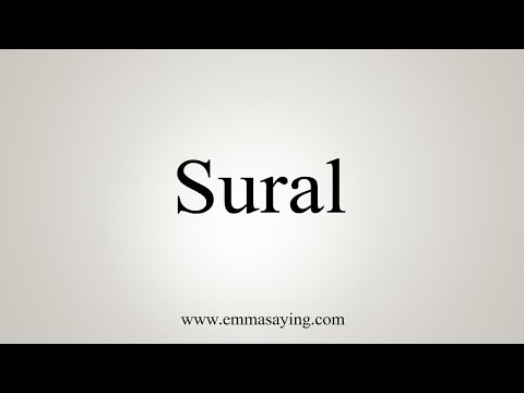 How To Say Sural