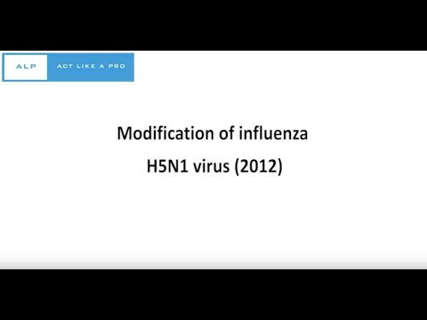 Modification of Influenza H5N1 virus (2012)