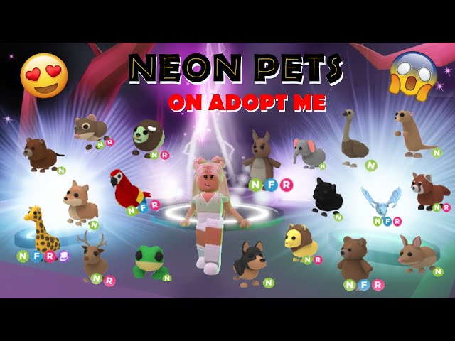 How to make a neon pet in Roblox Adopt Me!