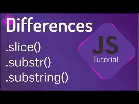Substring in JavaScript | Substring vs Substr vs Slice Method | JavaScript Tutorial | Differences