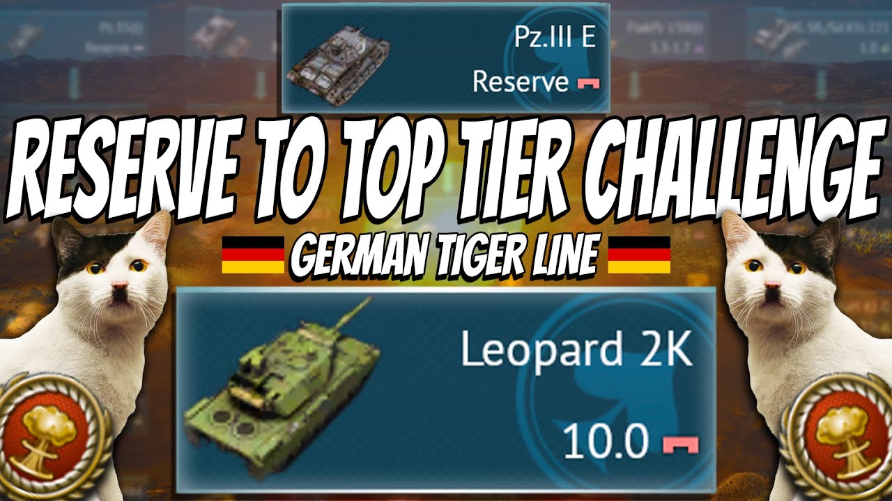 Playing the ENTIRE German Tiger Line - Reserve to Top Tier