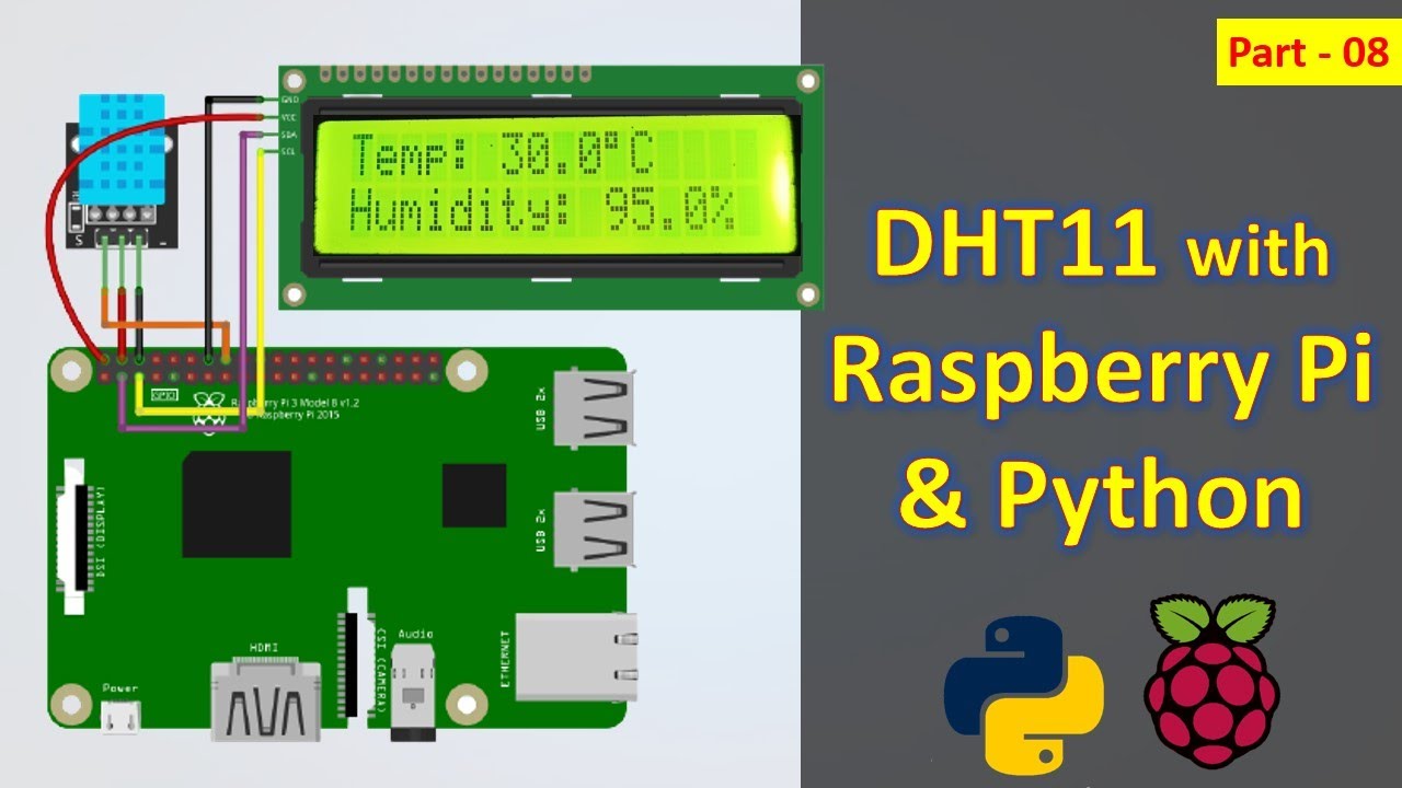 08 DHT11 Sensor with Raspberry Pi and Python