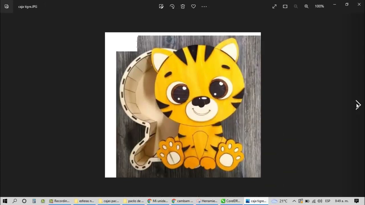 Pack cajas 6 mdf y acrilico