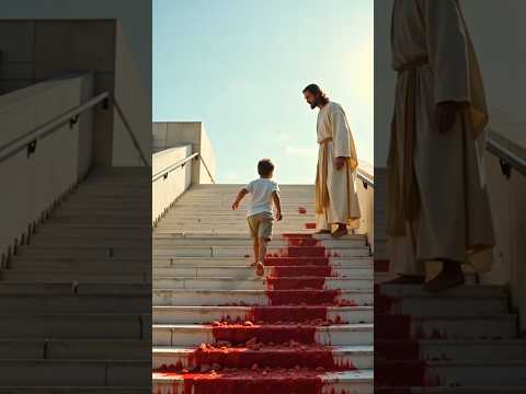 Jesus Christ give blessings to sad boy #jesus #devil #sad