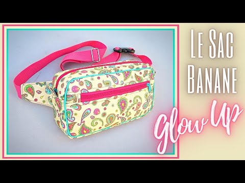 Easy #DIY tutorial: step by step to sew the #GLOW UP fabric fanny pack 🥰