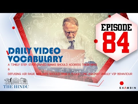Vocabulary Episode 84 | Unequivocal, Deterioration, Vigilance, Harness, Vested | Hindu's Editorial