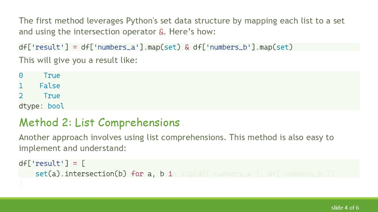 Efficiently Check for Intersecting Lists in Pandas DataFrames Using Python