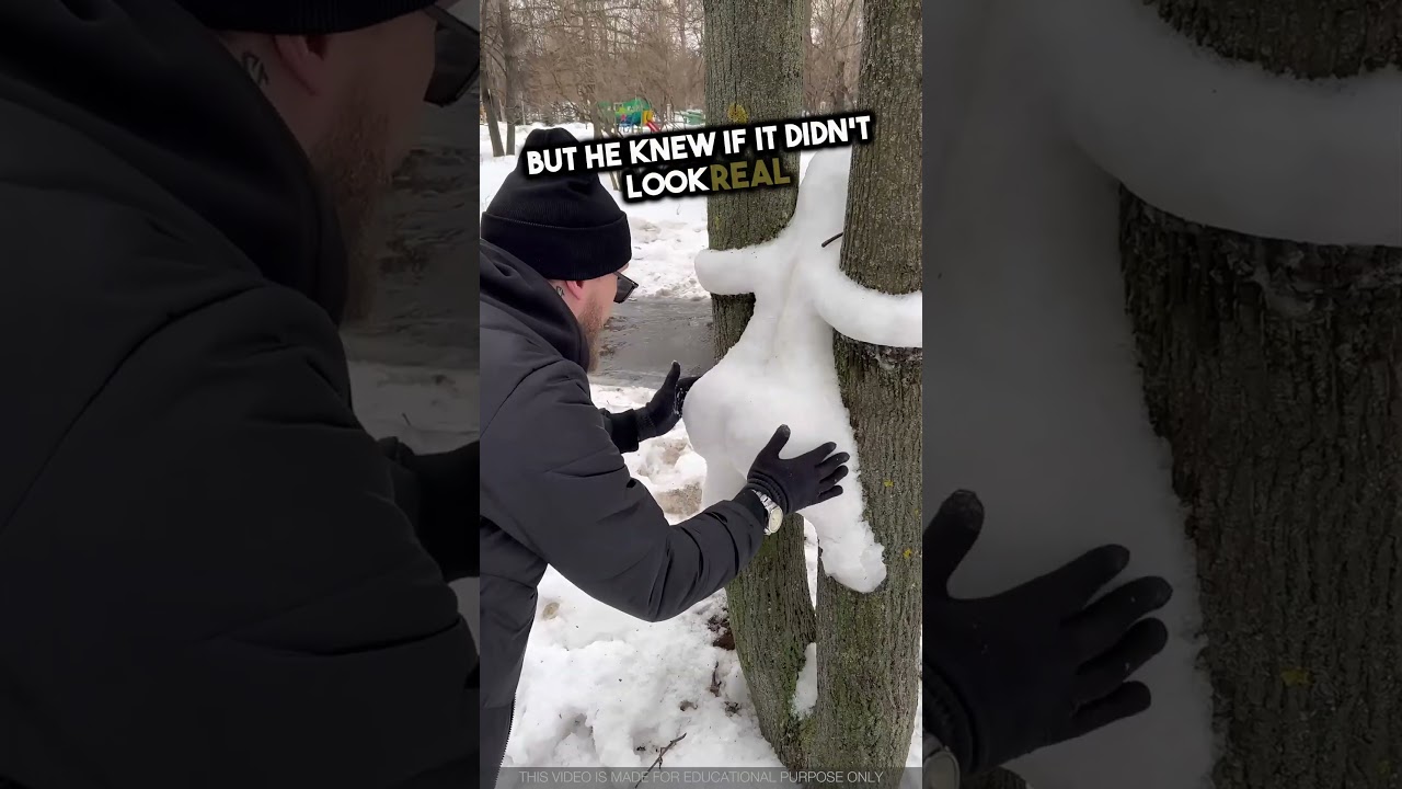 He Built a Snow Rabbit and What Happened Next Was Shocking