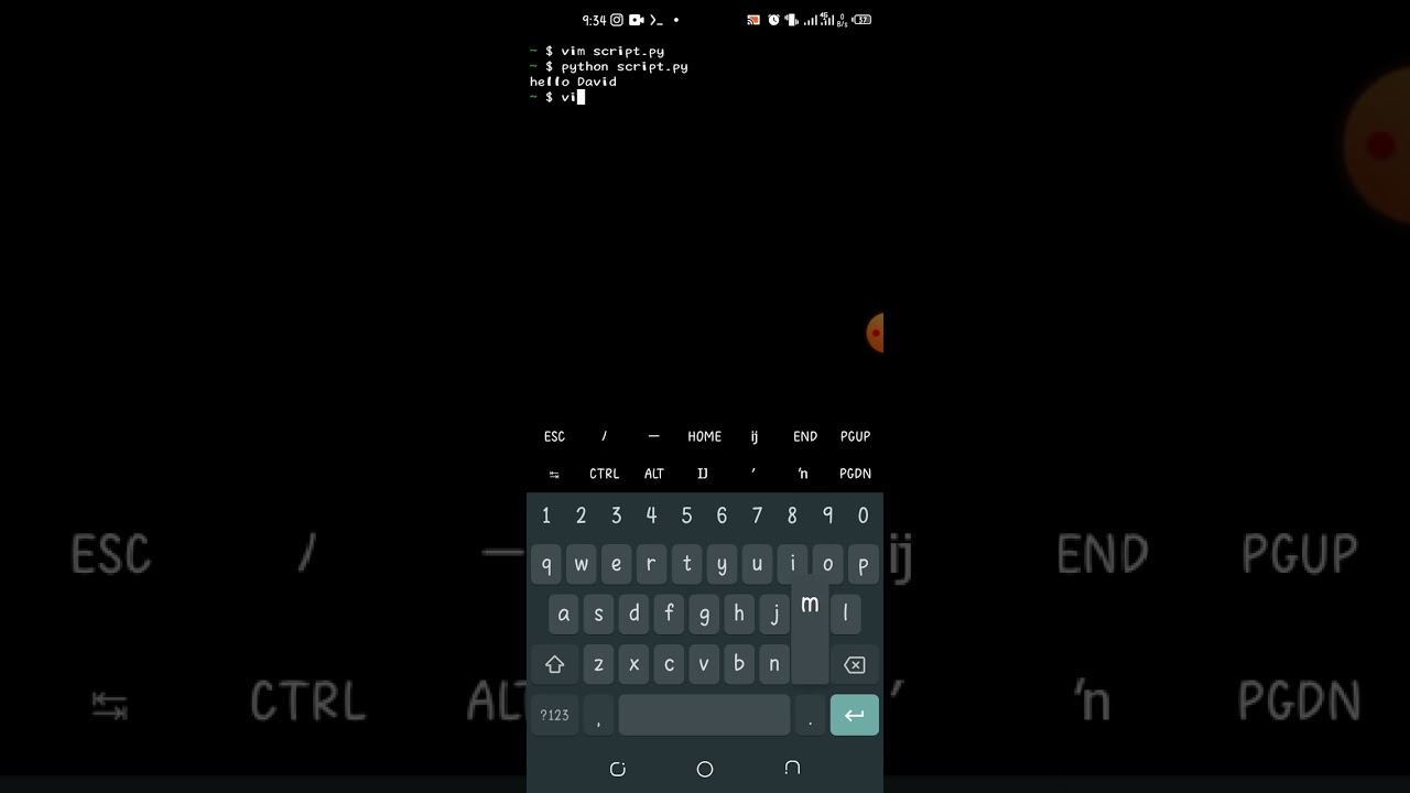 20  Creating and Executing Python Scripts in Termux