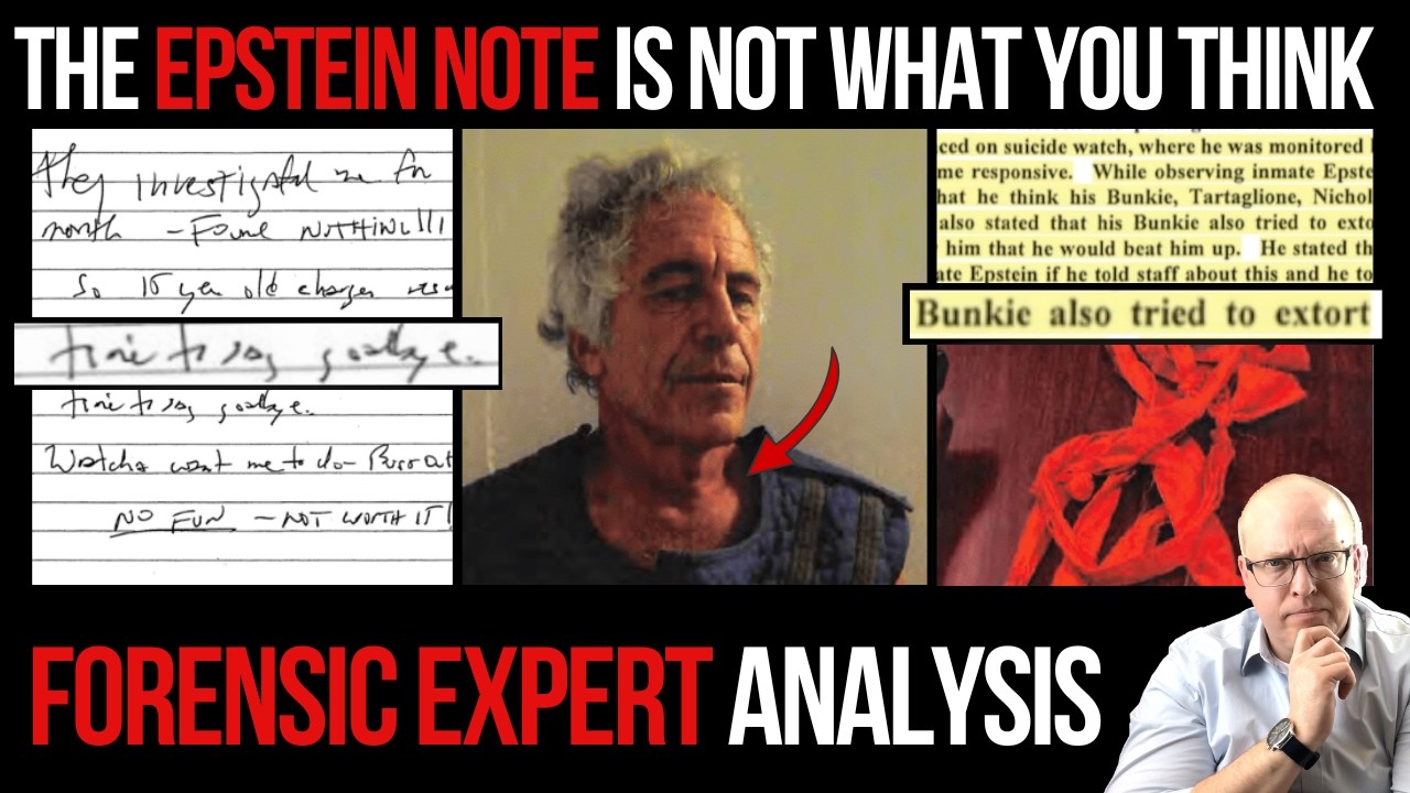 The New Epstein Note Is Not What You Think: Forensic Expert Analysis