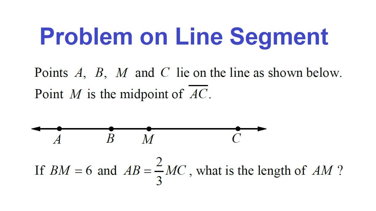 Problem on Line Segment