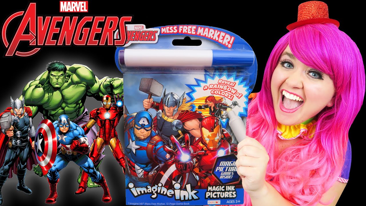 Coloring Avengers Magic Ink Coloring Book | Imagine Ink Marker