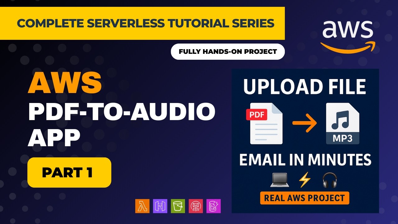 AWS PDF-to-Audio App: Project Setup, Lambda & S3 | Serverless Tutorial Part 1