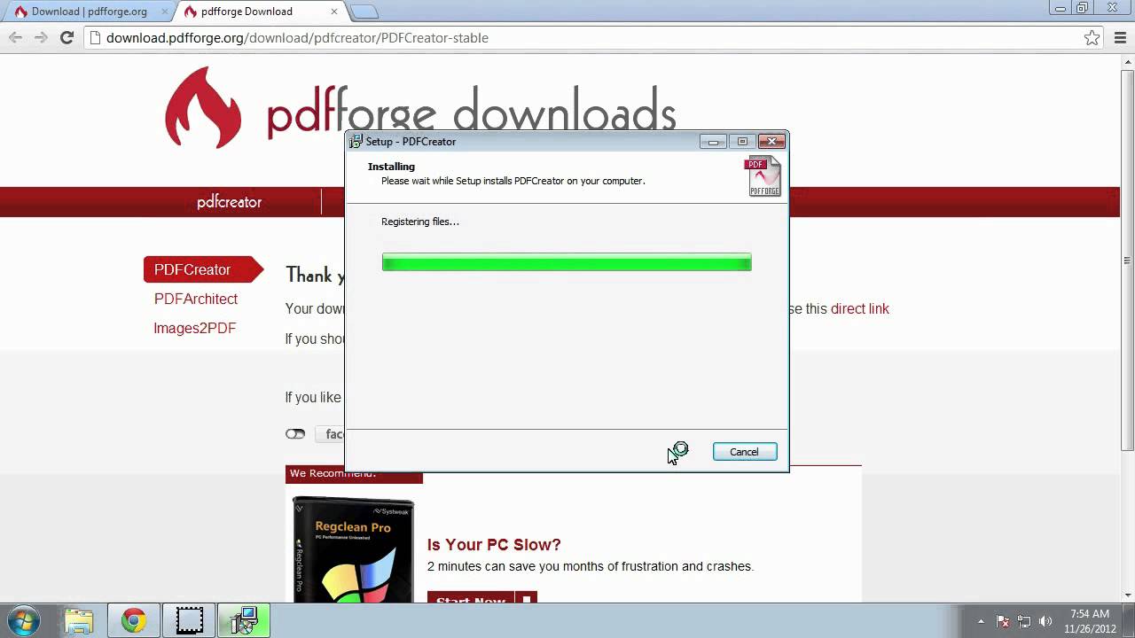 PDF Creator Server Install