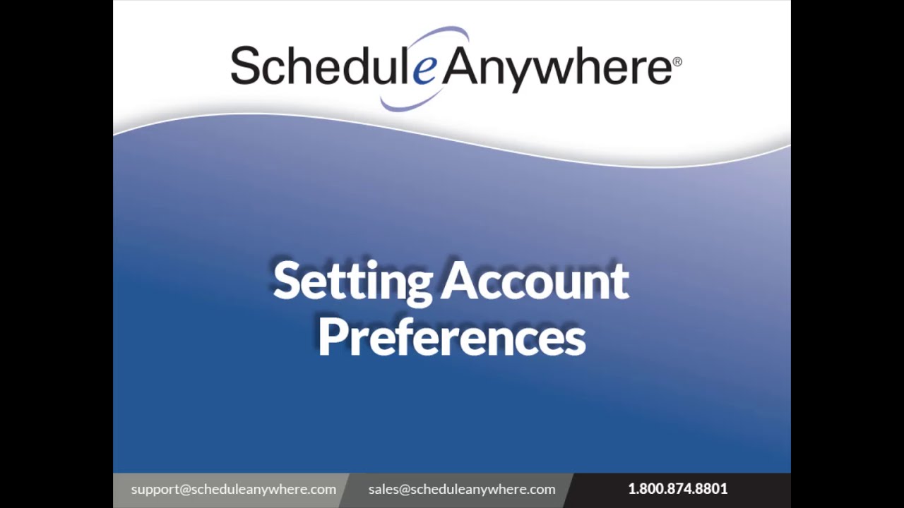 Setting Account Preferences
