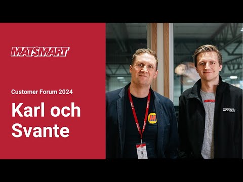 Svante Lindgren, Director of Logistics & Operations och Karl Andersson Co-Founder på Matsmart