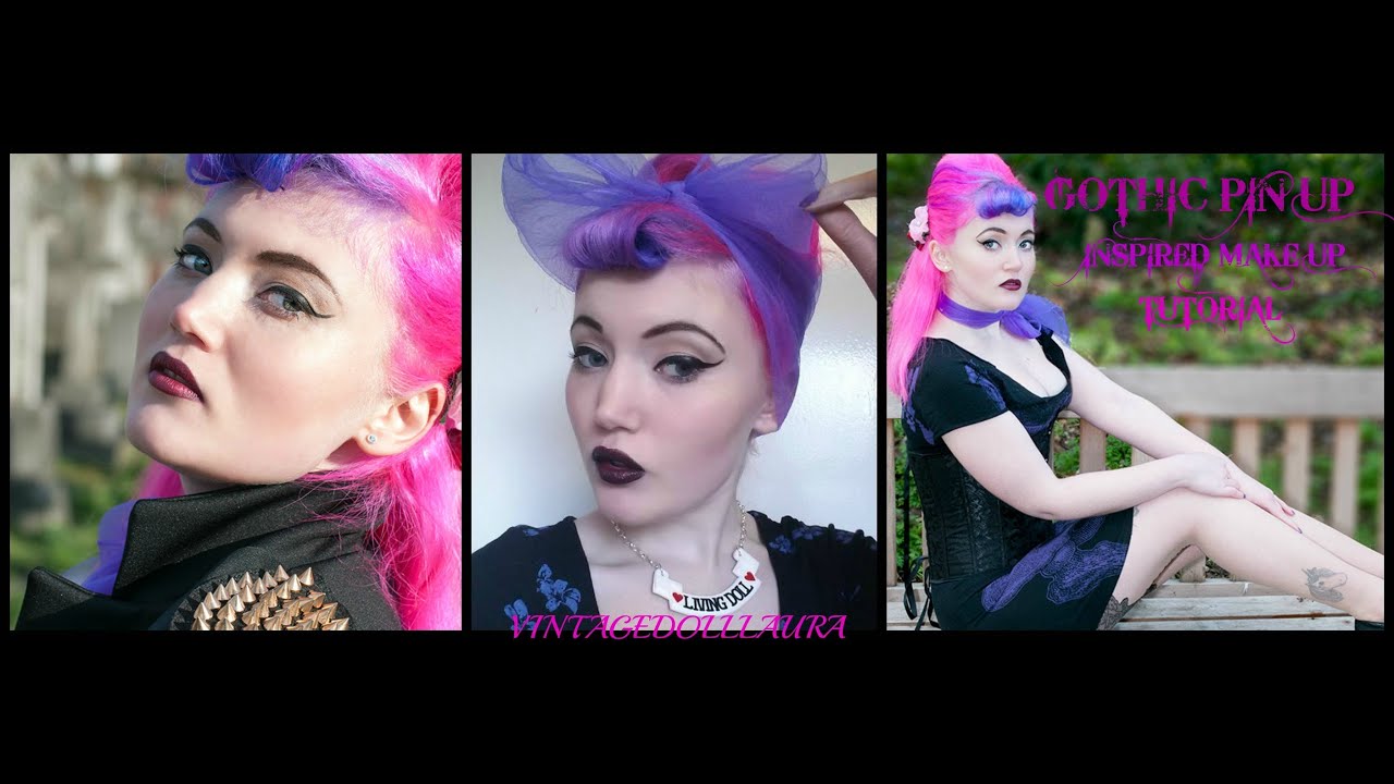 Gothic Pin Up Inspired Make Up Tutorial