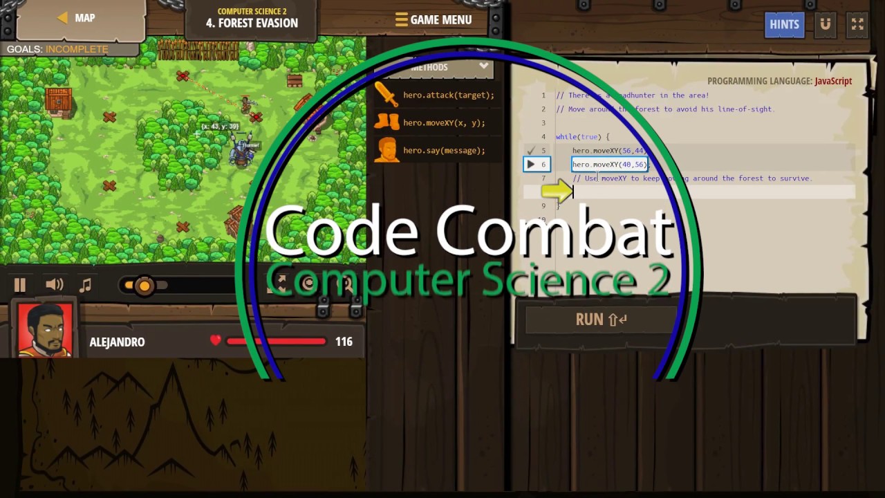 Code Combat - Level 4 - Computer Science 2 - JavaScript