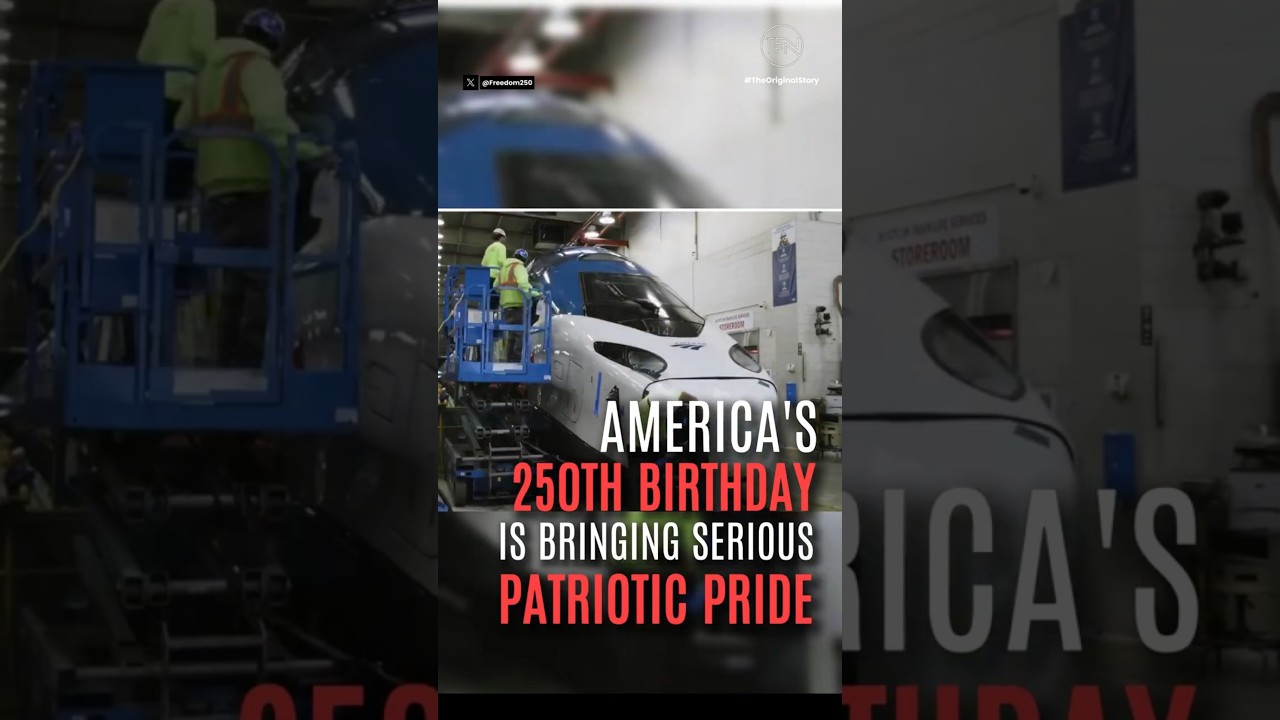 Trump's Patriotic Train Just Rolled Into DC #america250 #train