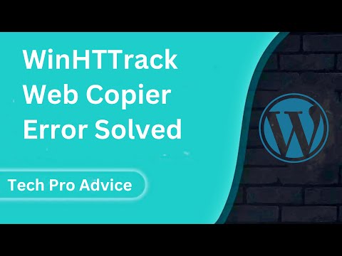 WinHTTrack Web Copier Error Solved