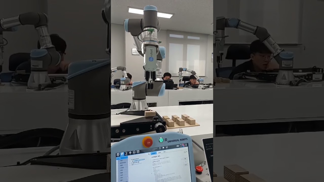 implement palletizing as a URscript #universalrobots #robot #cobot #로봇캠퍼스