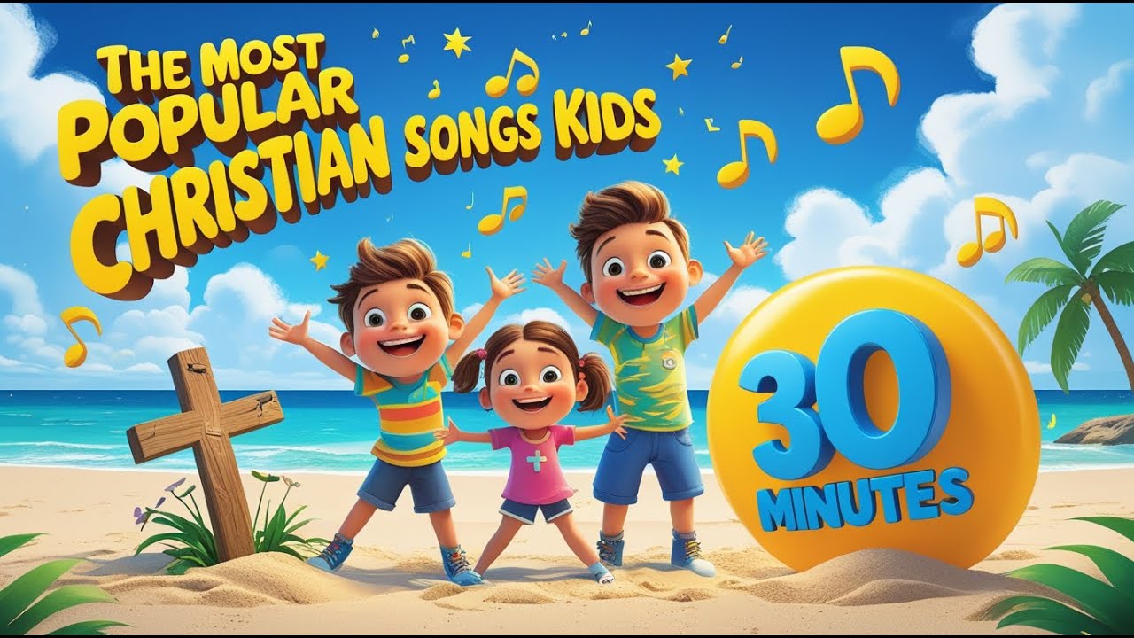 Christian Songs for Kids | 30 Minutes of Songs: Jesus Loves me, Amazing Grace, The B-I-B-L-E & More.