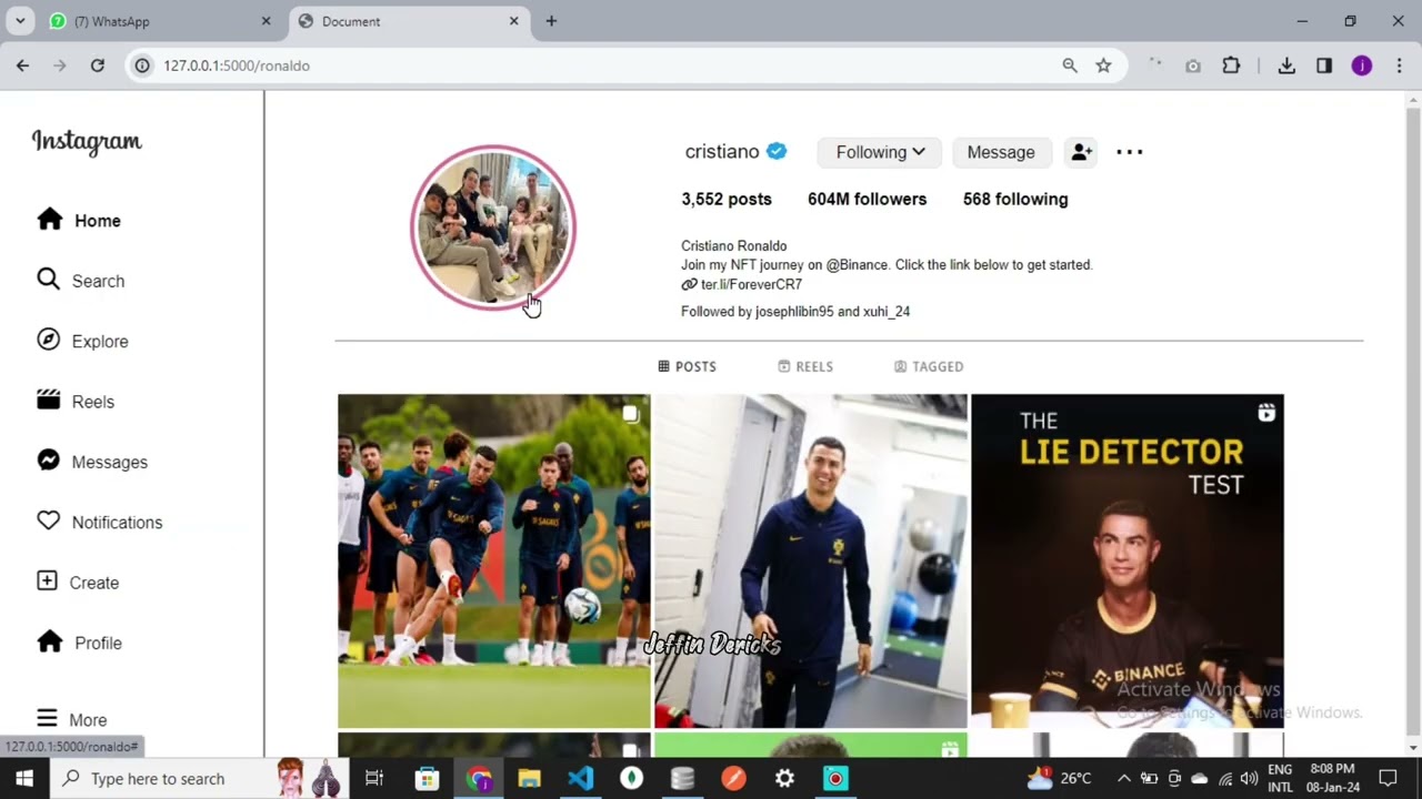 Instagram Clone using Python-Flask