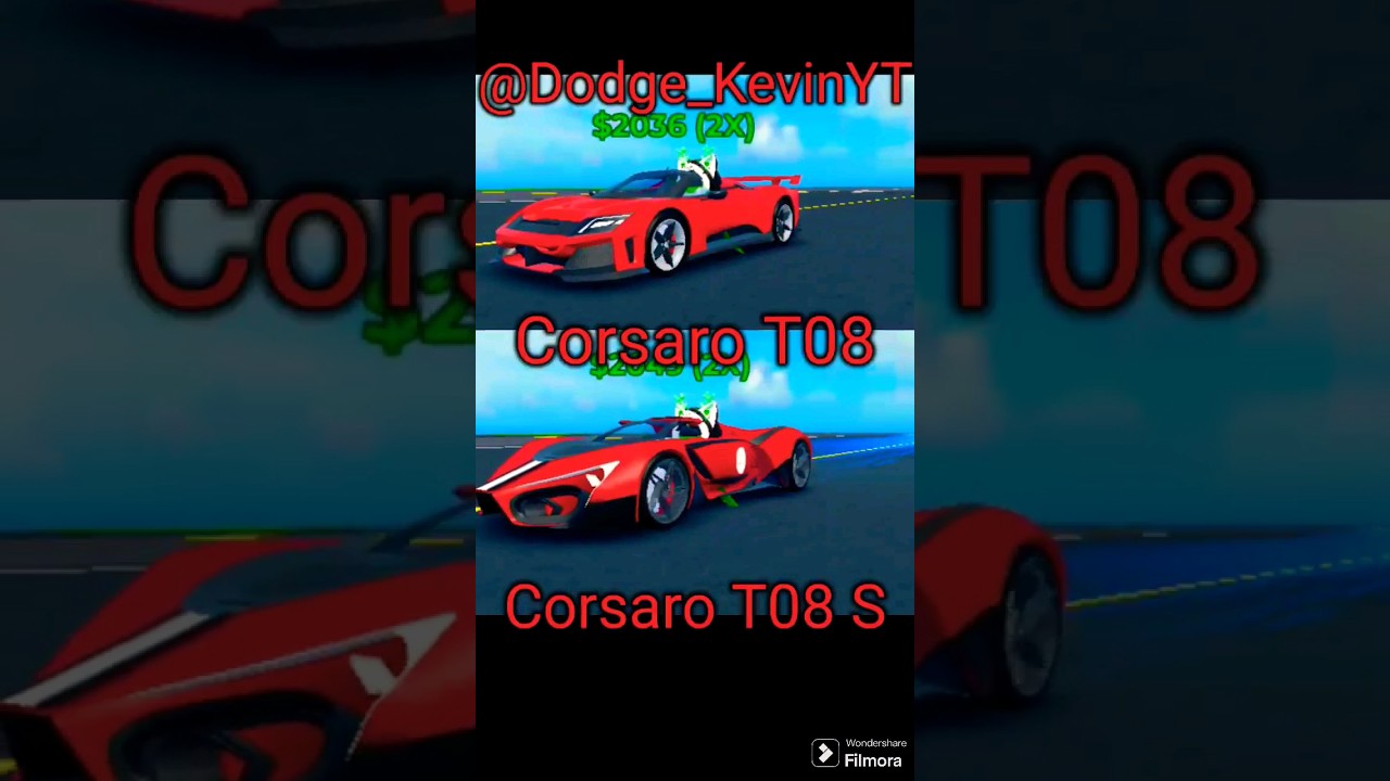 Corsaro T08 Vs Corsaro T08 S Drag Race ❗️🔥 #cdt #cardealershiptycoon