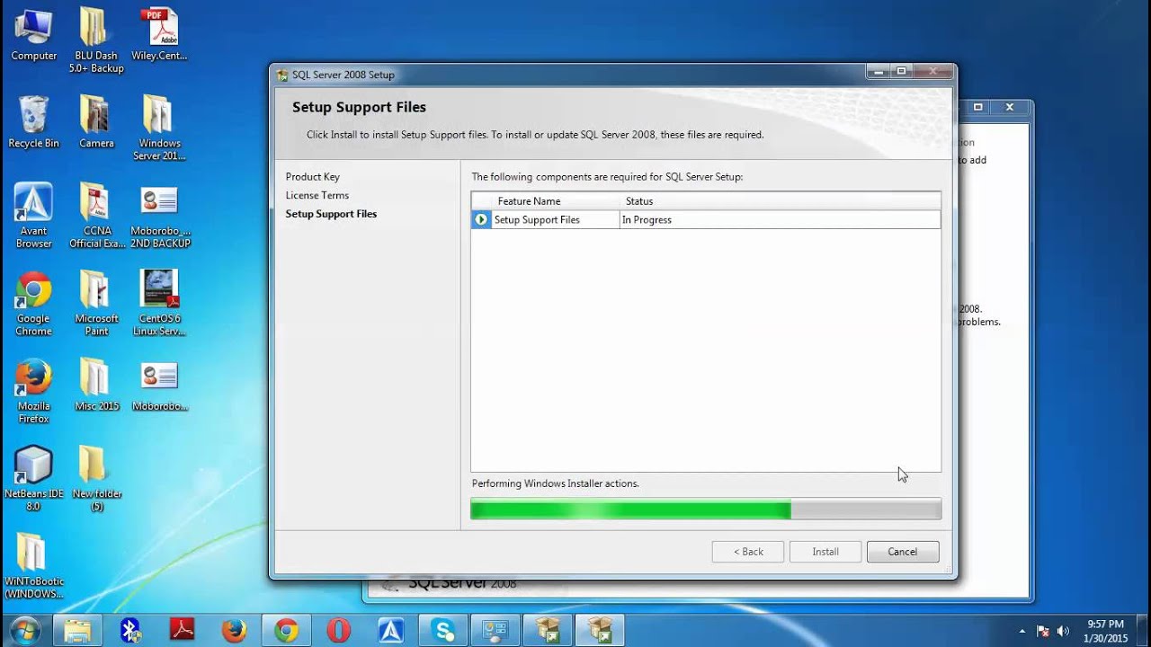 Installing SQL Server 2008 Management Studio (x64 Version)