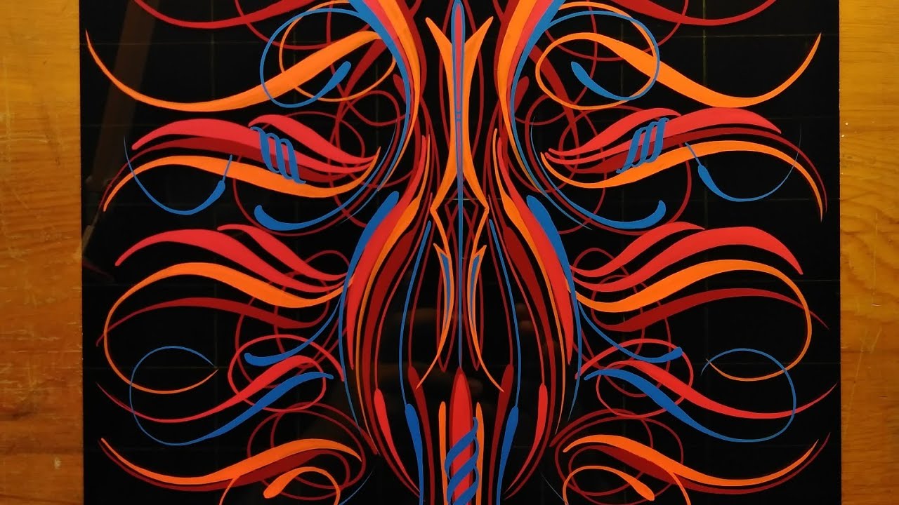 Large Scroll Pinstriping Design (pt3)