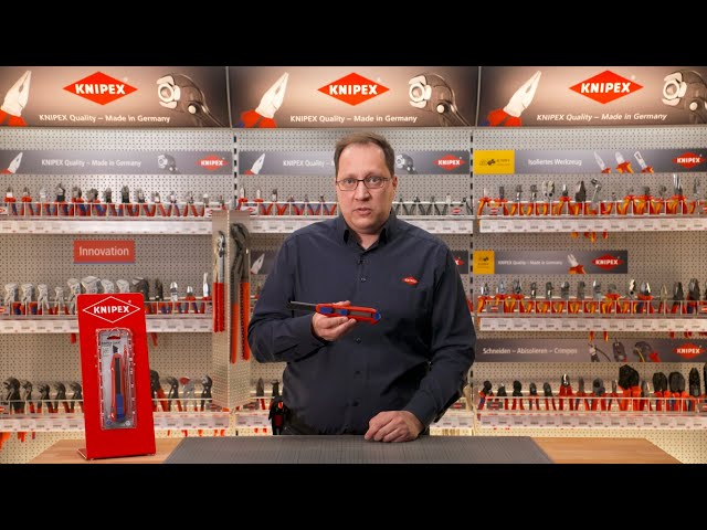 Knipex CutiX Mes, universeel 'Stanleymes' met los verstelbare 'bladrug ...