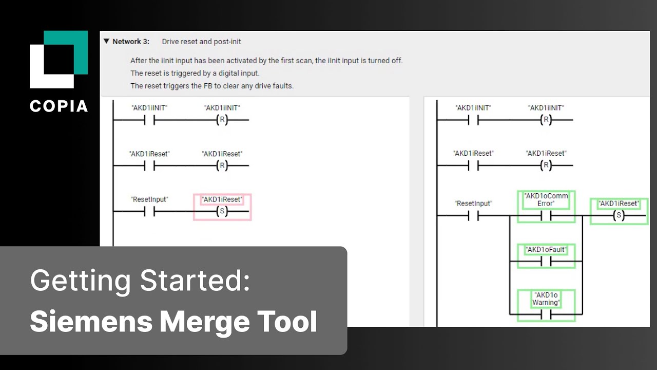 Copia Automation: TIA Portal Merge Tool