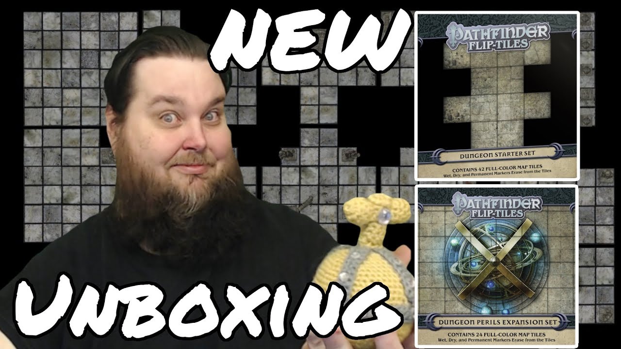 Pathfinder Roleplaying Game -- Dungeon Starter Set & Dungeon Perils Expansion Flip-Tiles