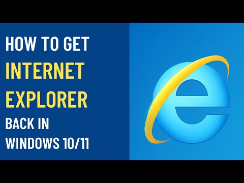 🌐 How to Get Internet Explorer Back in Windows 10/11 | Step-by-Step Guide!