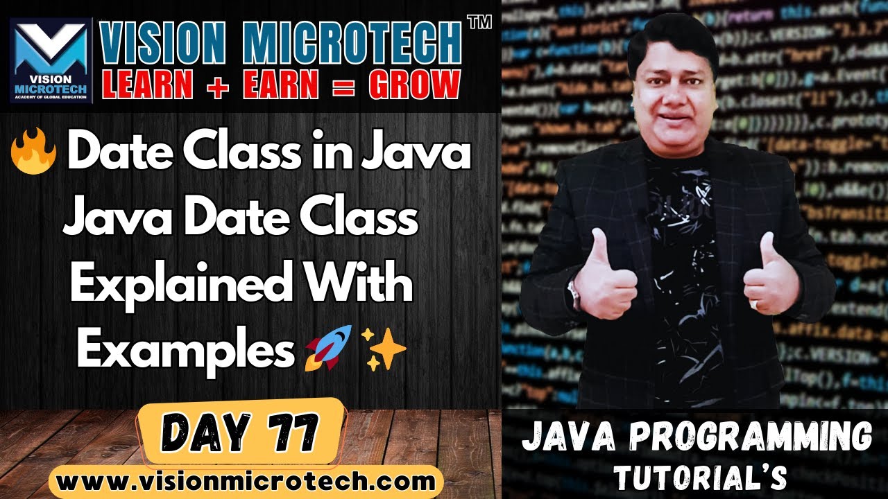 🔥 Date Class in Java | Java Date Class Explained With Examples 🚀 ✨