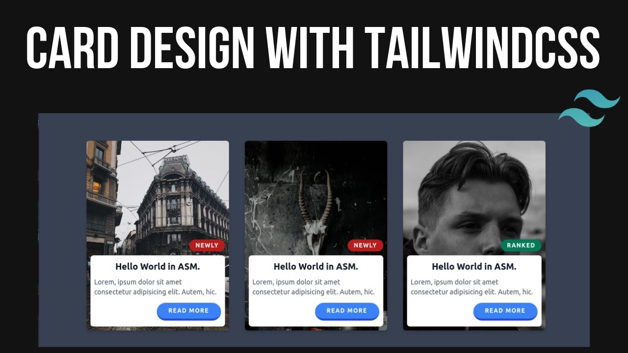 Make cards using Tailwindcss.