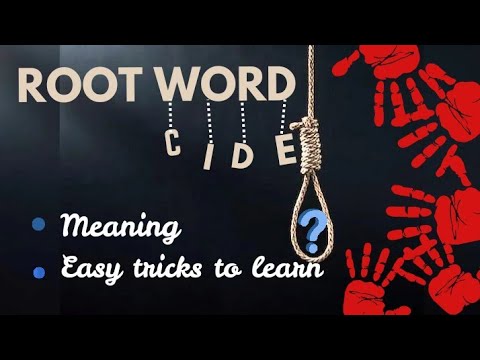 Root word- Cide(with examples)||all competitive exams||learn vocab with tricks