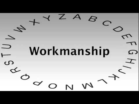 SAT Vocabulary Words and Definitions — Workmanship