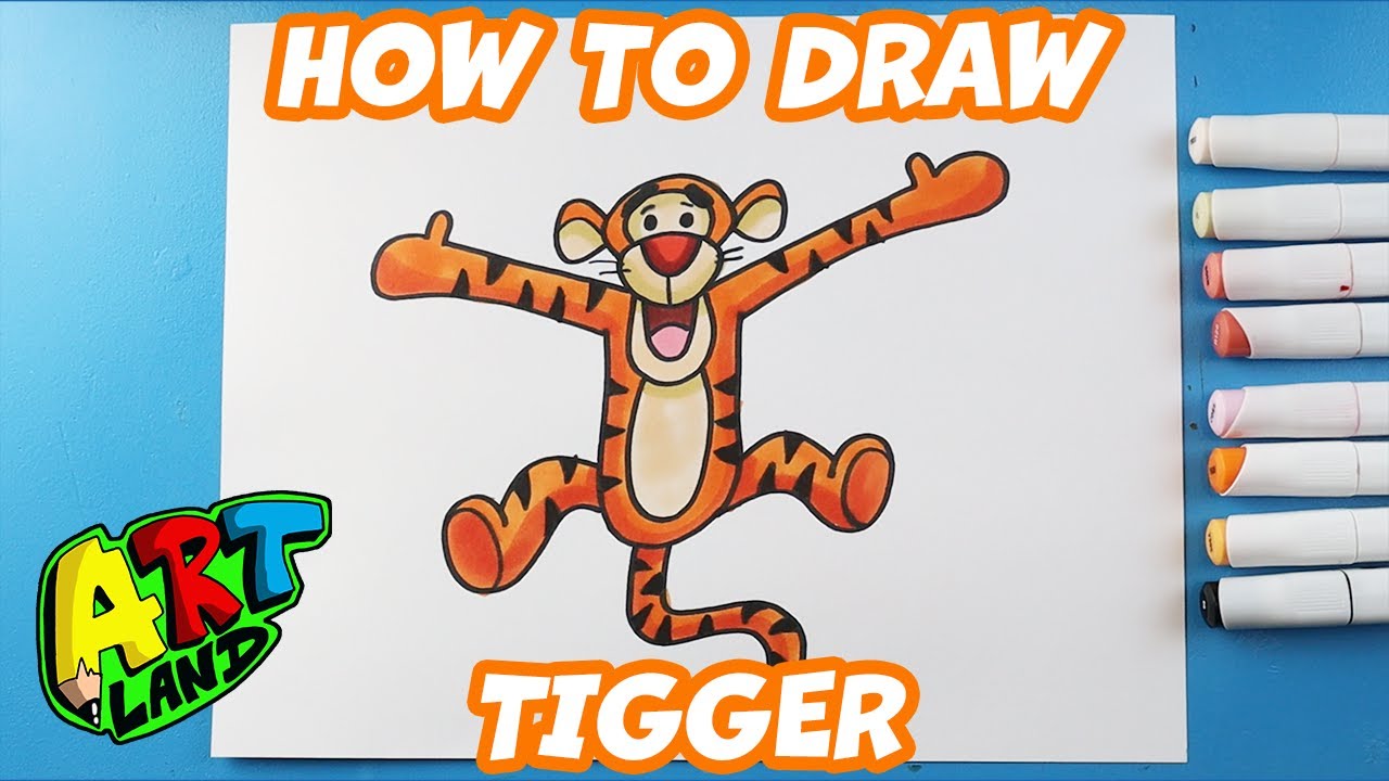 How to Draw Tigger | Winnie the Pooh