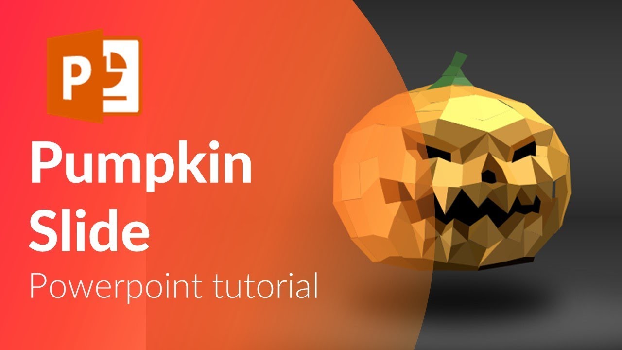 Halloween pumpkin. Powerpoint tricks