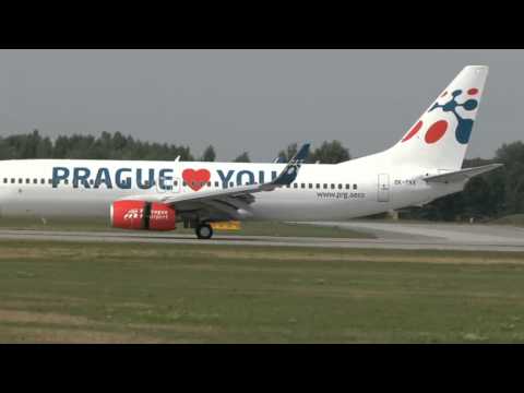 B737-800 Travel Service Prague Love You at Pardubice Airport
