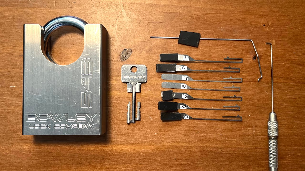 Bowley 543 Dual Fork Padlock pick + gut (first public pick)