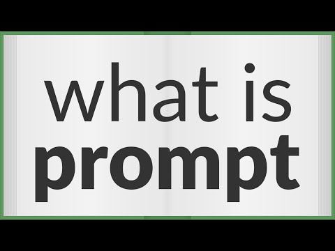 Prompt | meaning of Prompt