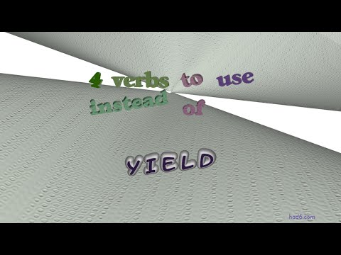 yield - 4 verbs synonym to yield (sentence examples)