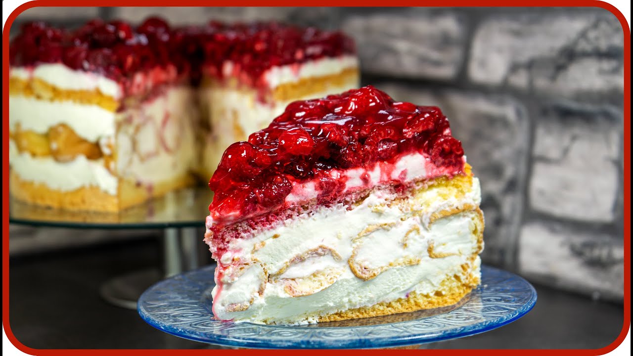 Windbeuteltorte mit Erdbeeren und Eierlikör - Einfache Rezepte