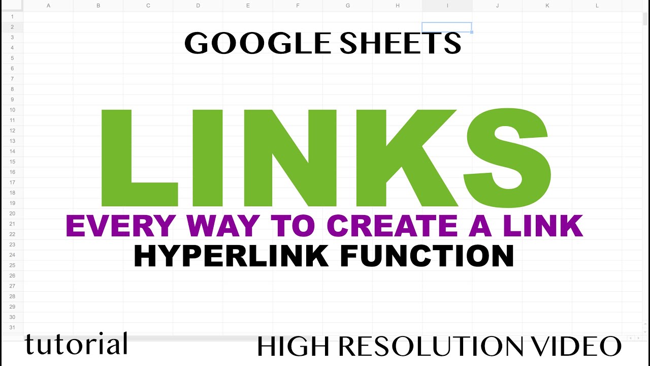 Google Sheets Links