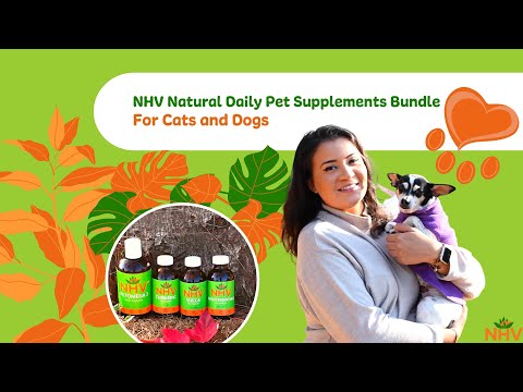 NHV Natural Daily Pet Supplement Bundle For Cats and Dogs