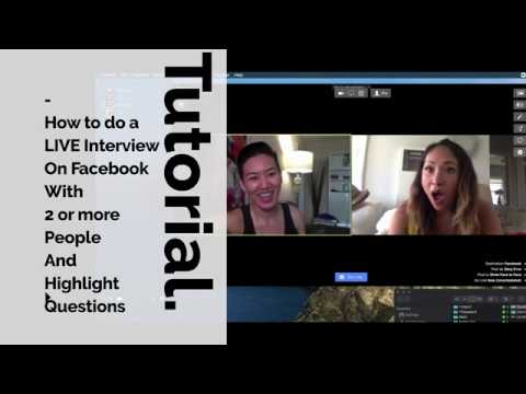 How to do a LIVE Zoom Interview on Facebook (Facebook Live with 2+ People)