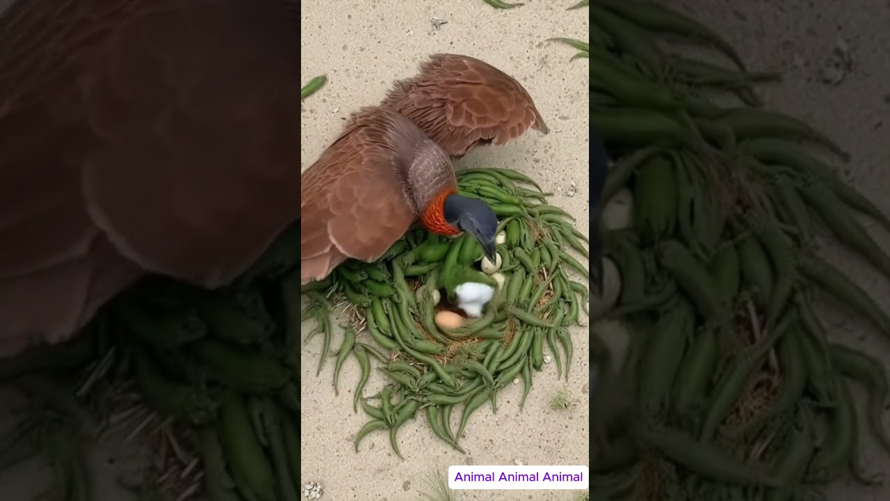 Birds build nests in a unique way to protect their eggs from salamanders. #wildlife #animals #birds
