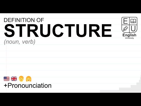 STRUCTURE meaning, definition & pronunciation | What is STRUCTURE? | How to say STRUCTURE
